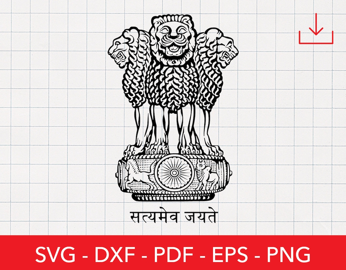 India Svg Indian Flag Svg Seal of India Svg Mumbai Crest - Etsy Canada