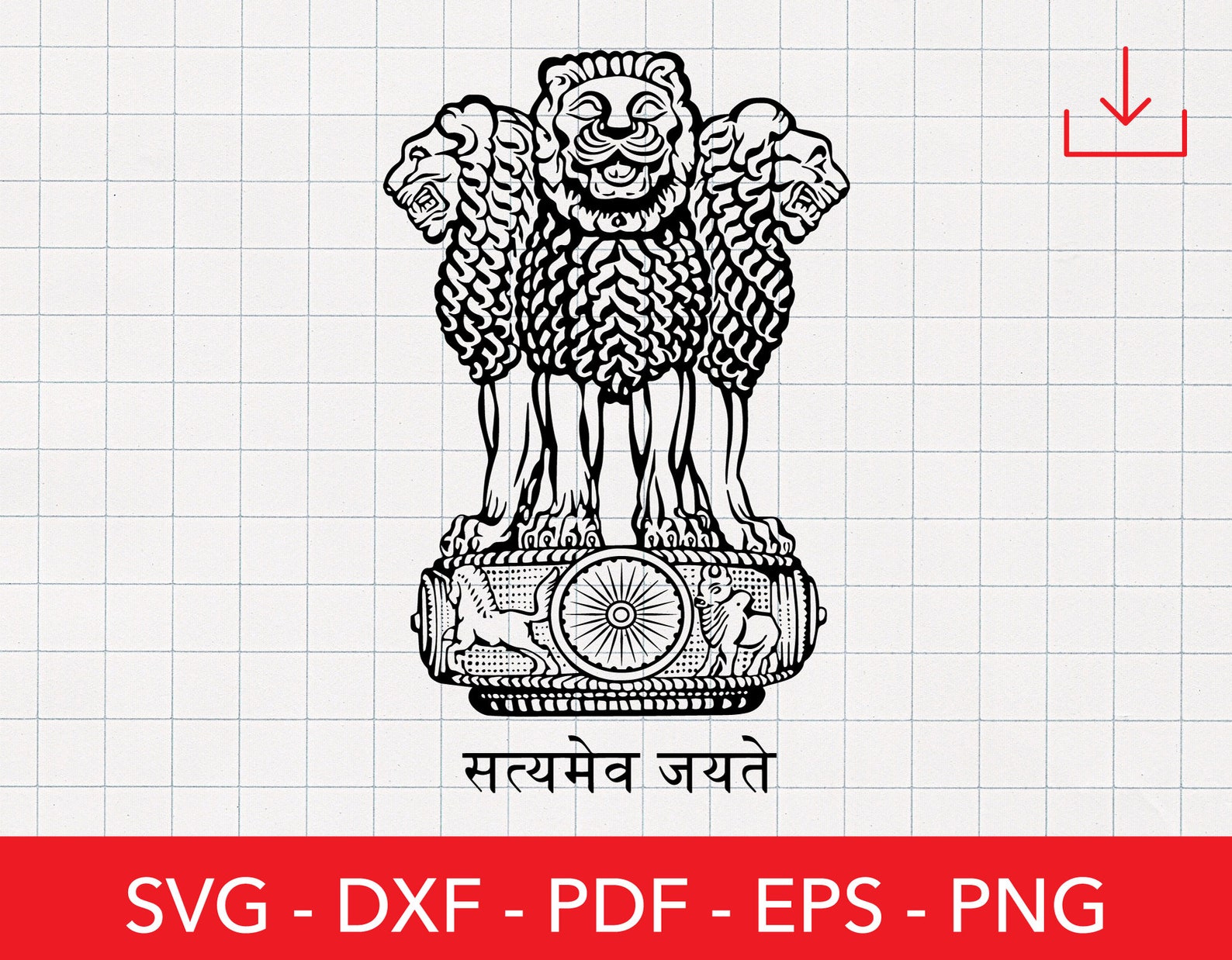 India Svg, Indian Flag Svg, Seal of India Svg, Mumbai Crest, Badge ...