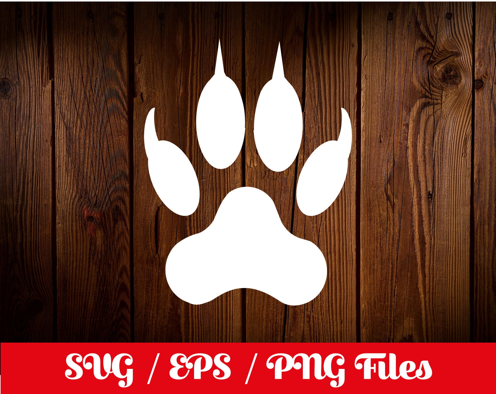 Wolf SVG Wolf Paw SVG Dog Paw SVG Wolf Clipart Wolf | Etsy