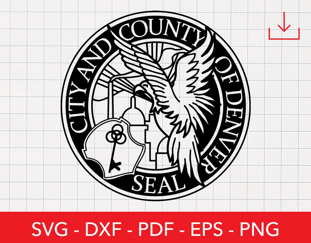Denver Svg, Denver Flag Svg, Seal of Denver Svg, Crest, Badge, Emblem ...