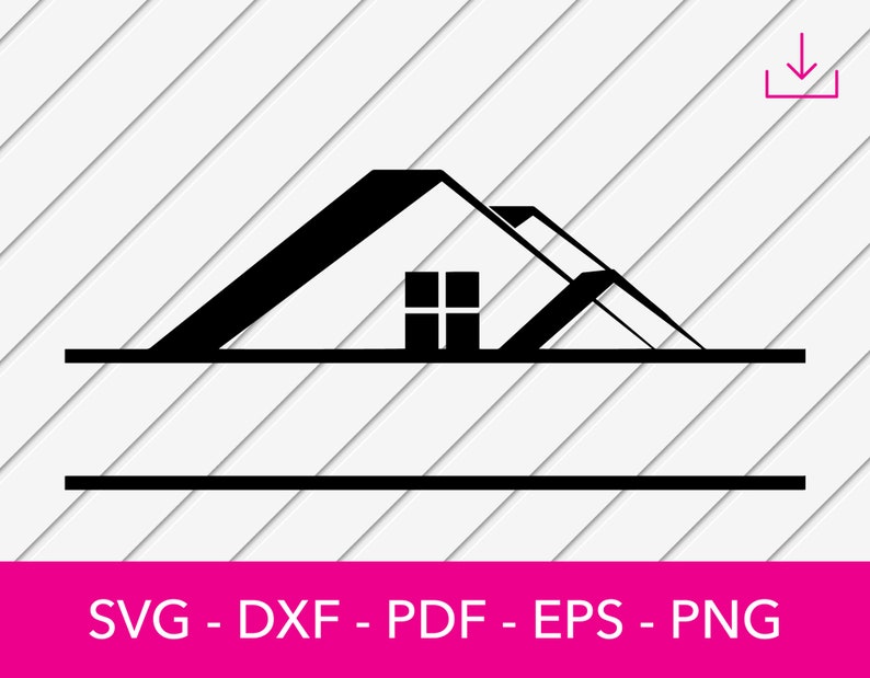 House Svg, Roof Frame Vector, Home Logo , Real Estate Symbol, Residence ...