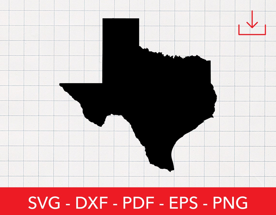 Texas Svg Texas Map Svg Texas Outline Svg Patriotic Texas - Etsy