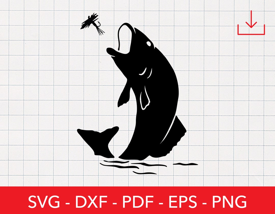 Trout Svg, Adventure Png, Bait Clipart, Fish Png, Fly Fishing ...