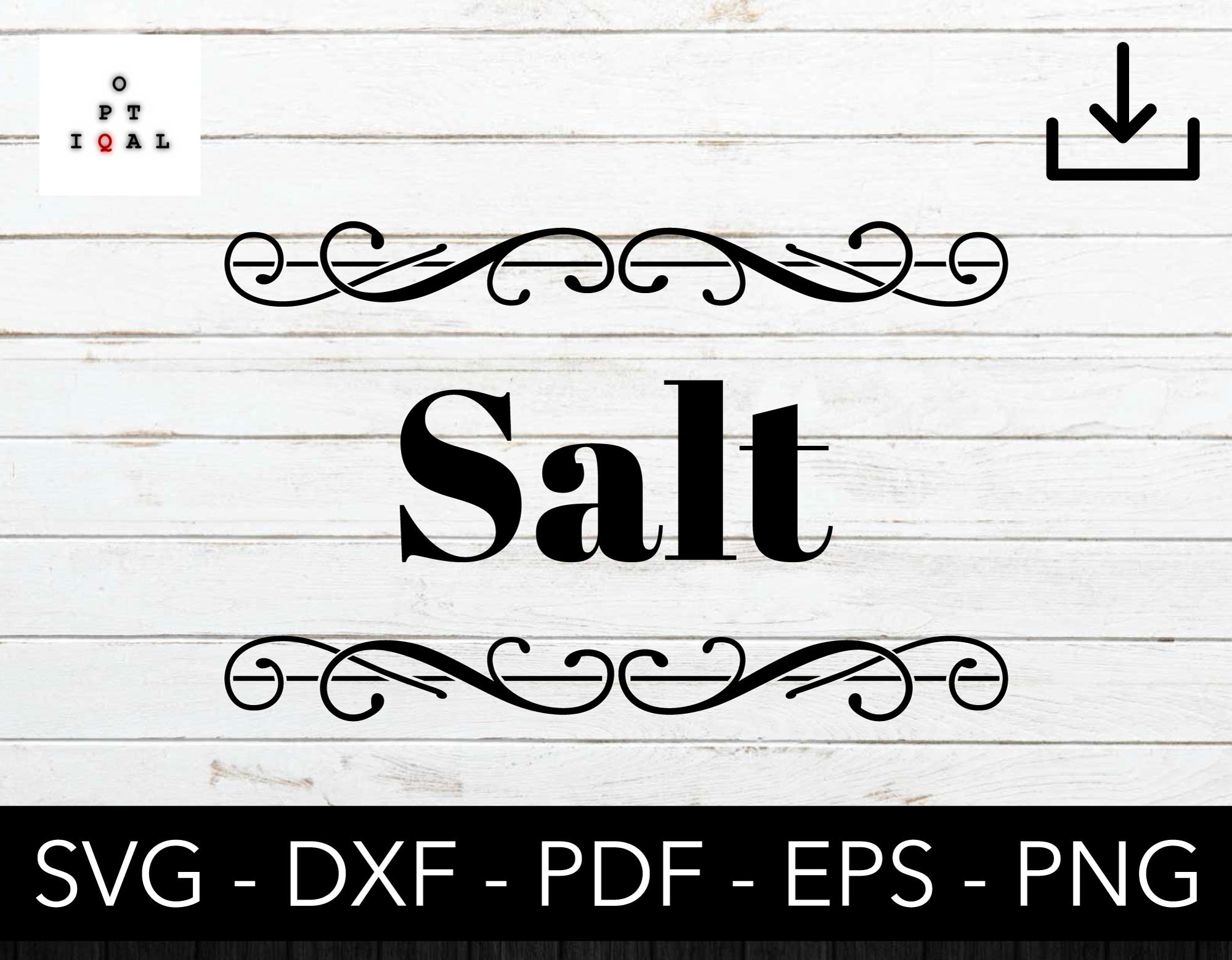 Salt Label Svg Salt Logo Svg Salt Svg Kitchen Svg Label - Etsy