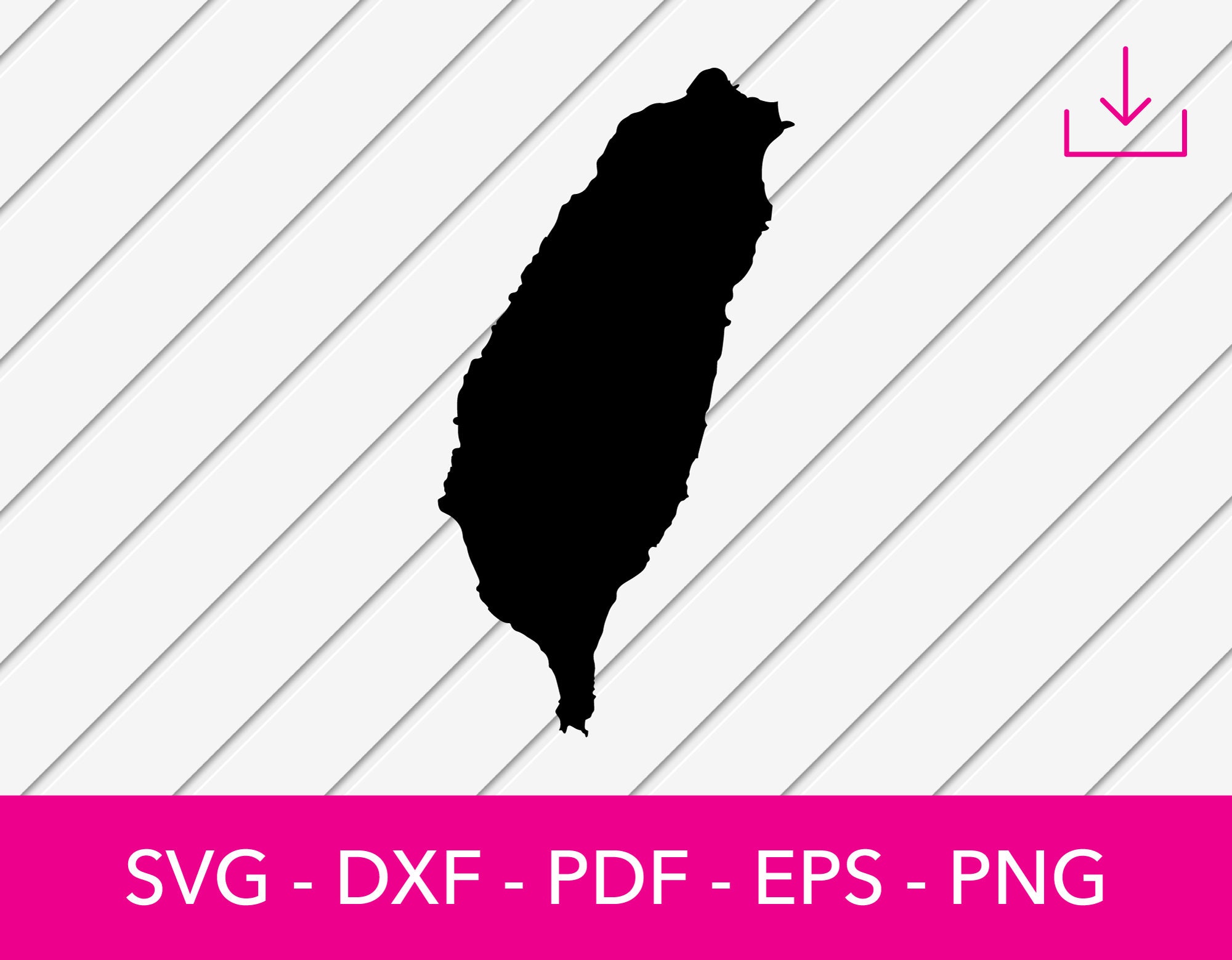 Taiwan Svg, Map of Taiwan Svg, Taiwan Map Svg - Sticker, Vector, Decal ...