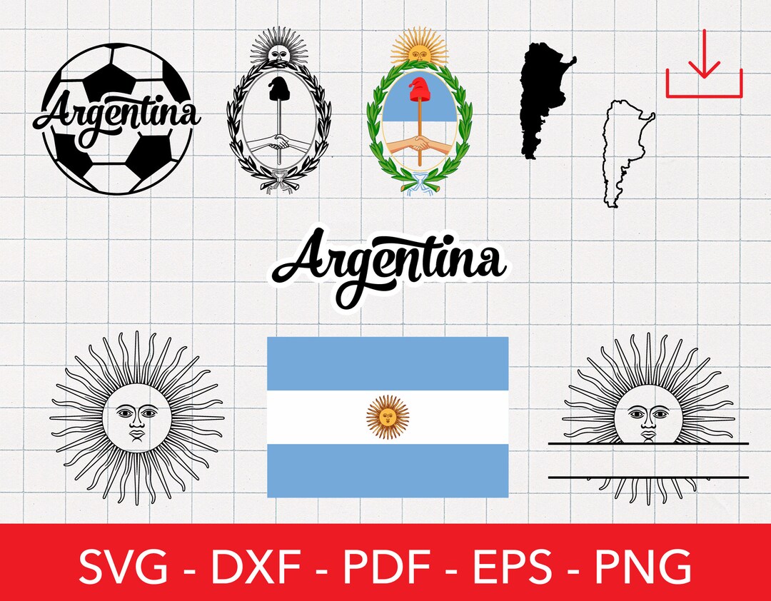 Argentina Svg, Svg Bundle, Argentine Png, Logo, Seal, Cricut File ...