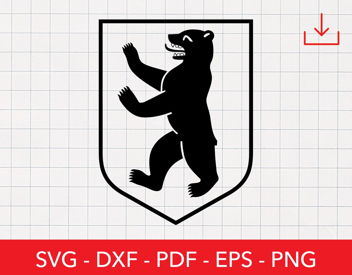 Berlin City Seal Svg, Germany Clipart, Png, Cricut File, Logo, Europe ...