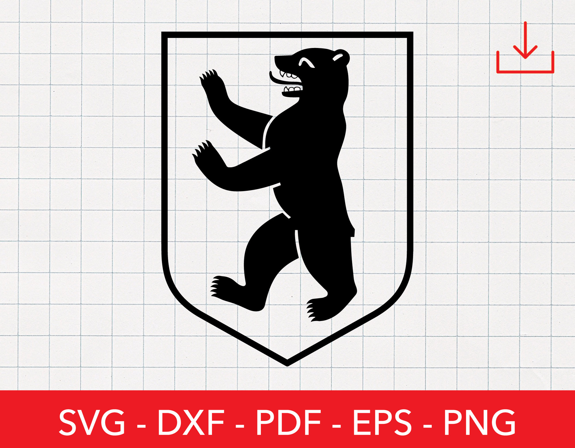 Berlin City Seal Svg Germany Clipart Png Cricut File Logo - Etsy