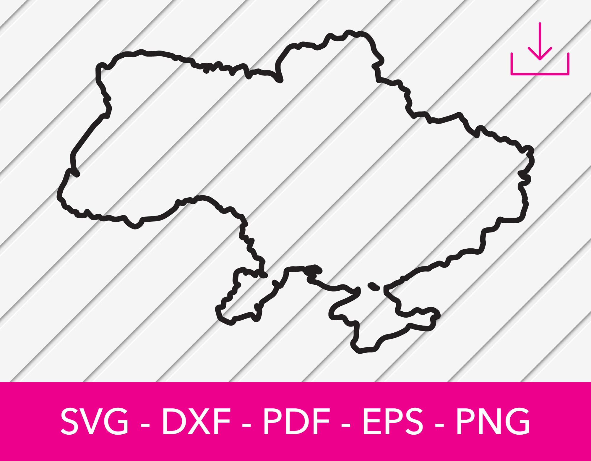 Ukraine Svg Ukraine Map Svg Ukraine Ukrainian Map Shape SVG - Etsy
