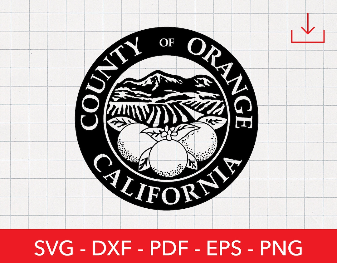 Orange County Svg, California Seal Png, Los Angles, State Crest, Badge ...