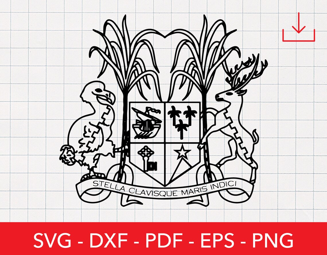 Mauritius Svg Mauritius Flag Svg Seal of Mauritius Png Port - Etsy