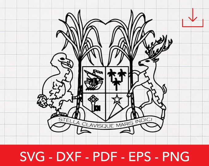 Mauritius Flag Emblem Stickers - Etsy