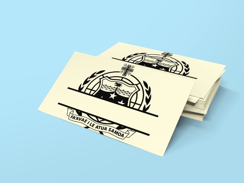 Samoa Svg Samoa Flag Vector Seal of Samoa Clipart Crest - Etsy