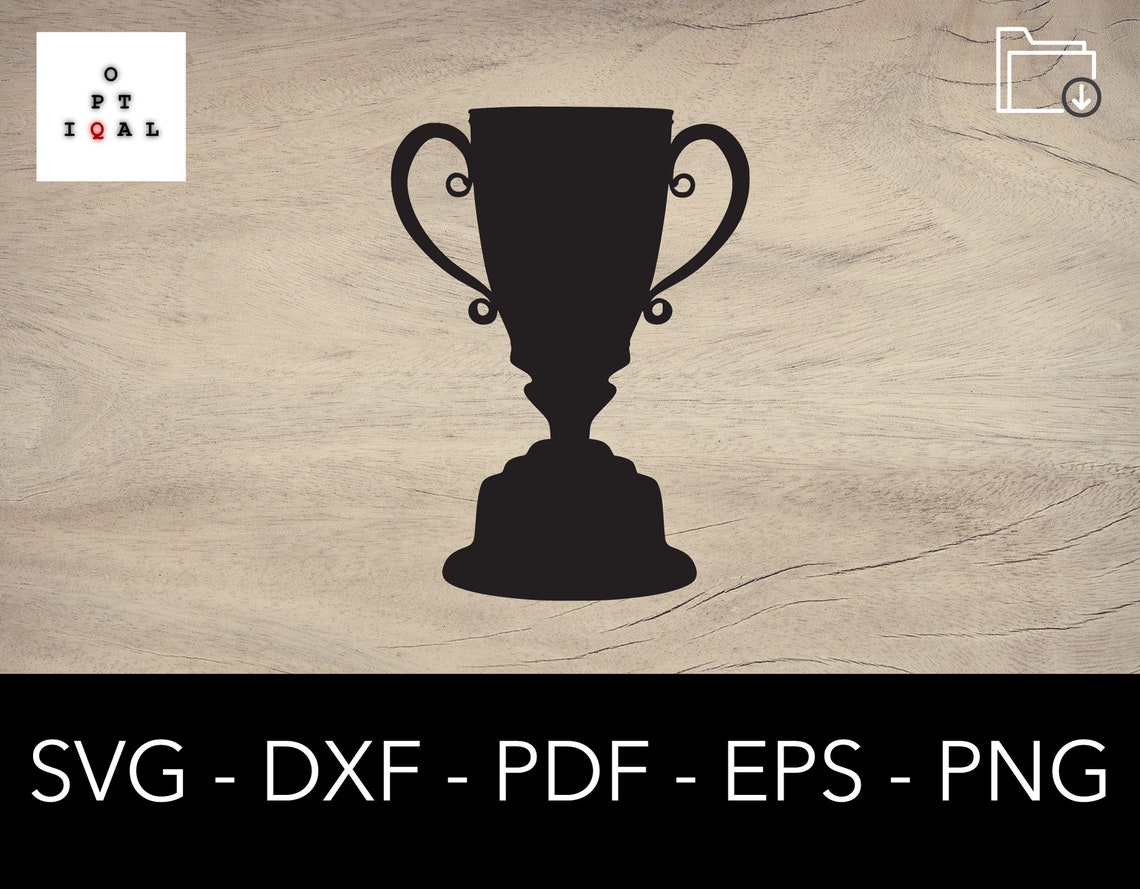 Trophy Svg Award Svg Cut File PNG DXF Cricut Vector - Etsy
