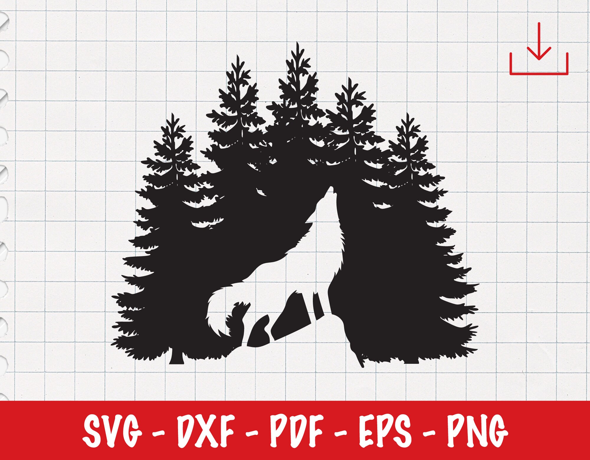 Wolf Svg Wolves Png Outdoors Logo Forest Decal Pack Howl - Etsy