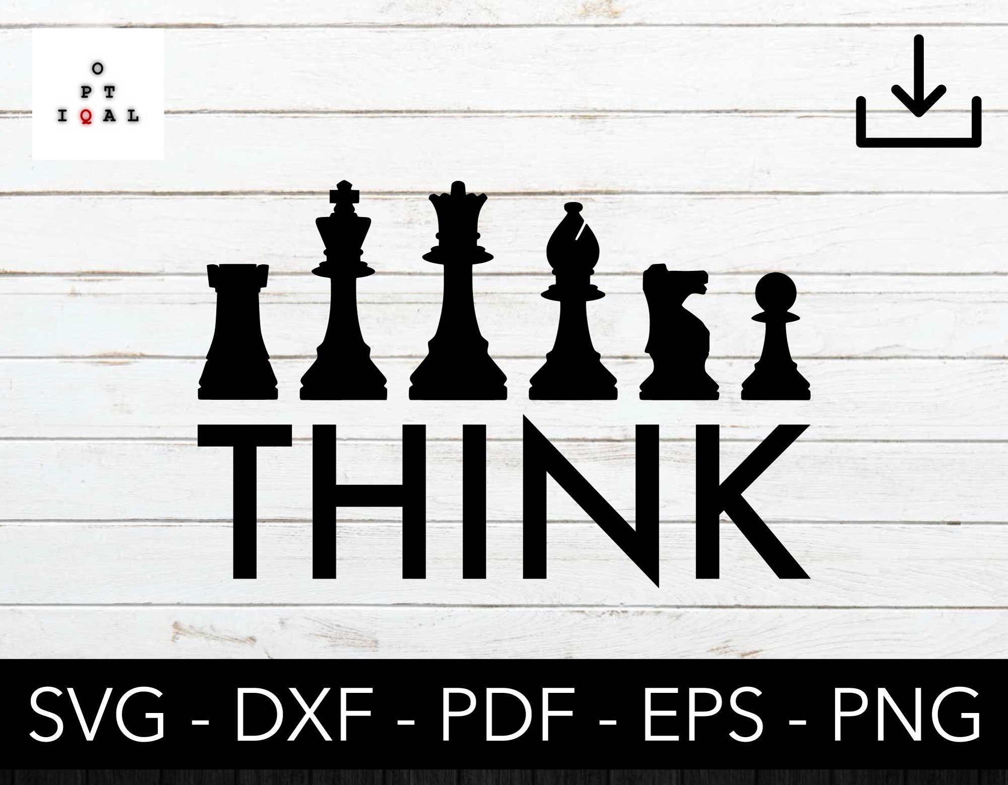 Think Svg Chess Pieces Svg Think Ahead Svg Pawn Knight | Etsy