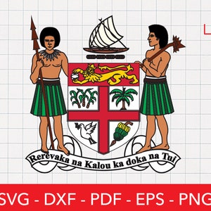 Fiji Svg, Fiji Flag Vector, Seal of Fiji, Suva Clipart, Crest, Badge ...