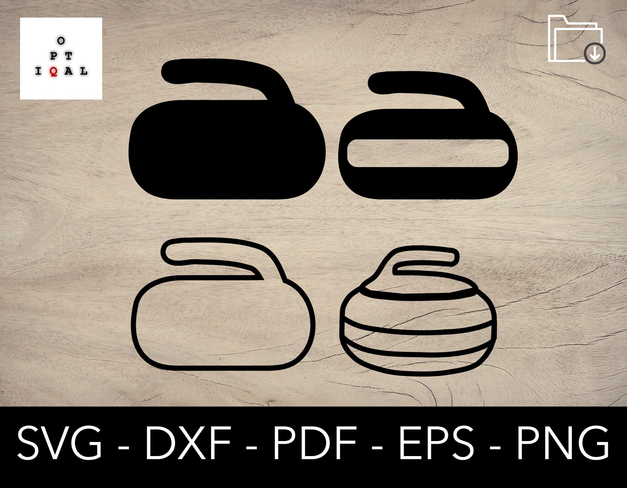 Curling Set Svg Curling Svg Curling Vector Set Curling | Etsy