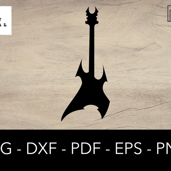 Electric Guitar Outline Svg - Etsy