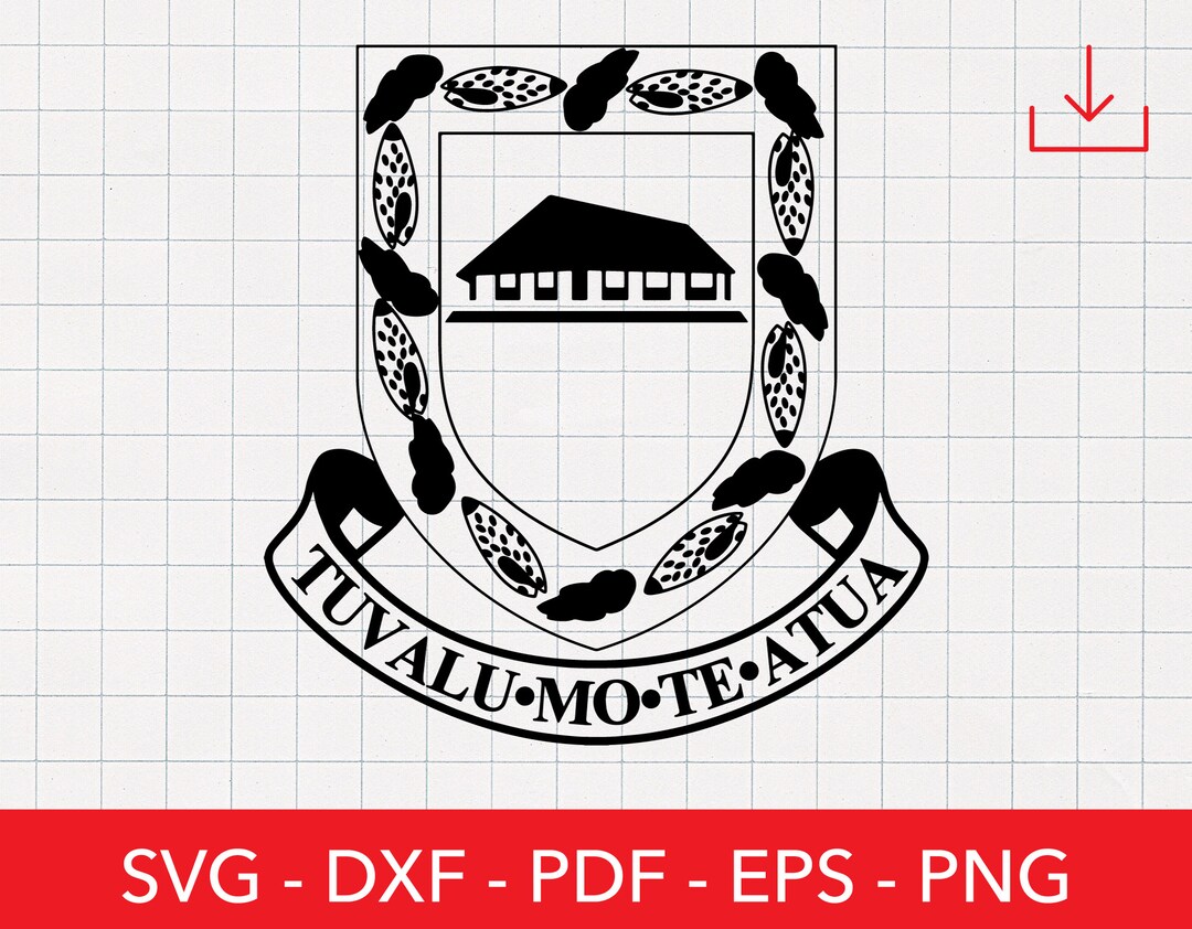 Tuvalu Svg, Tuvalu Flag Svg, Seal of Tuvalu Clipart, Crest, Badge ...