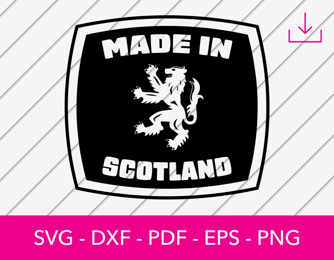 Scotland Svg Scottish Svg Scotland Lion Svg Made in | Etsy