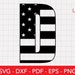 Letter D American Flag Svg, USA Map, United States Png, Cricut File ...