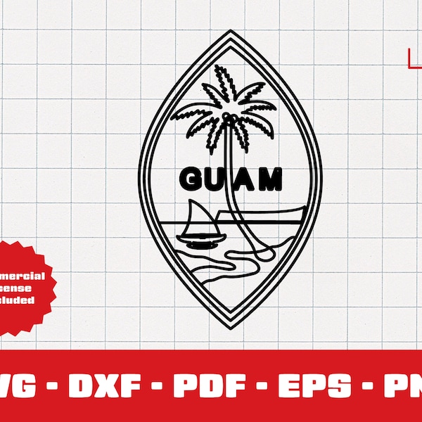 Guam Svg - Etsy