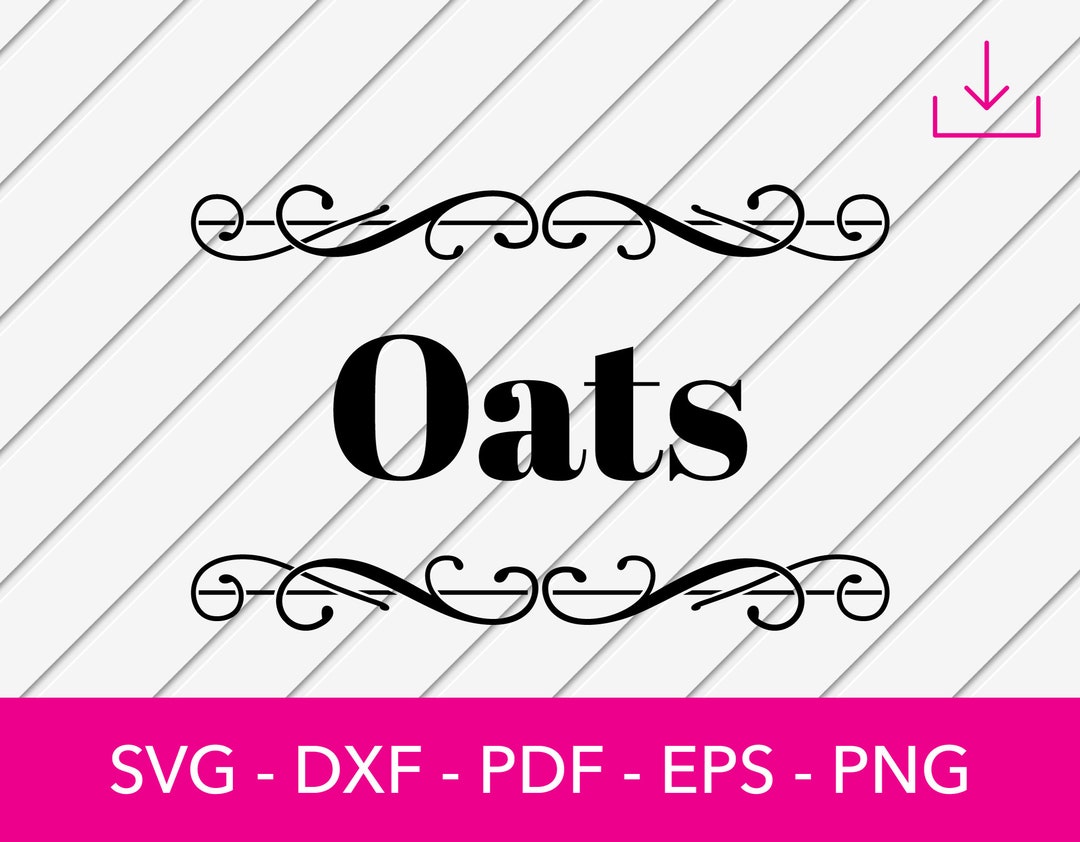 Oats Label Svg, Oats Logo Svg, Oats Svg, Kitchen Svg, Label File Svg ...