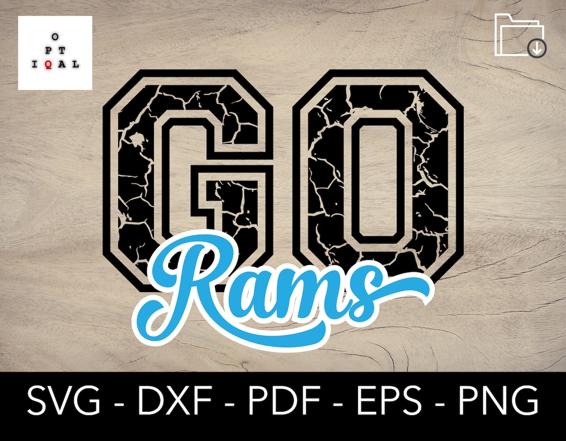 Go Rams Svg Sports Team Svg Mascot Svg Baseball Football - Etsy