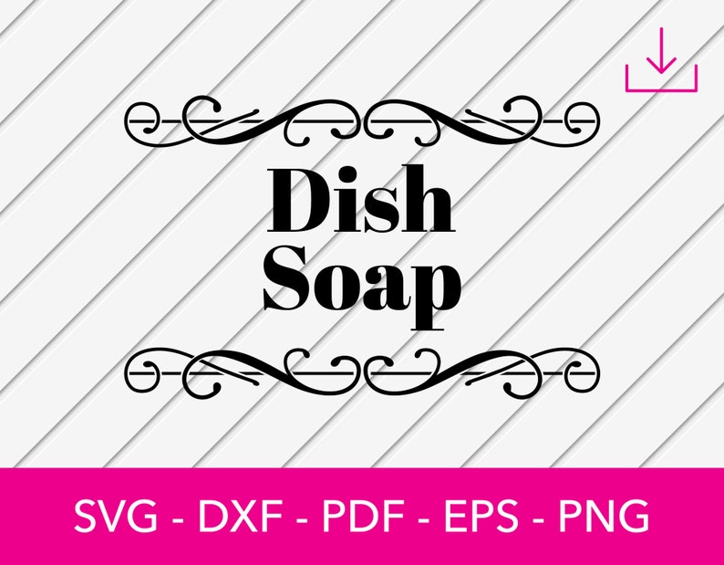 Dish Soap Label Svg Dish Soap Logo Svg Dish Soap Svg - Etsy