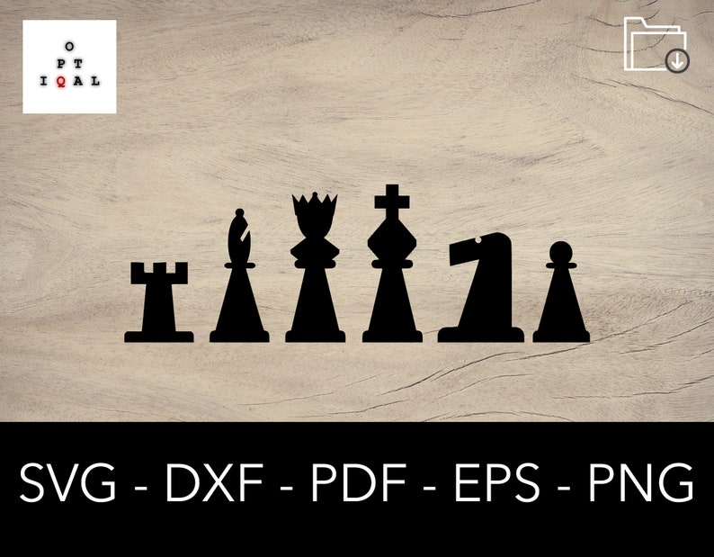 Chess Pieces Svg, Chess Svg, Game Svg, Vector Shape, Decal, Logo ...
