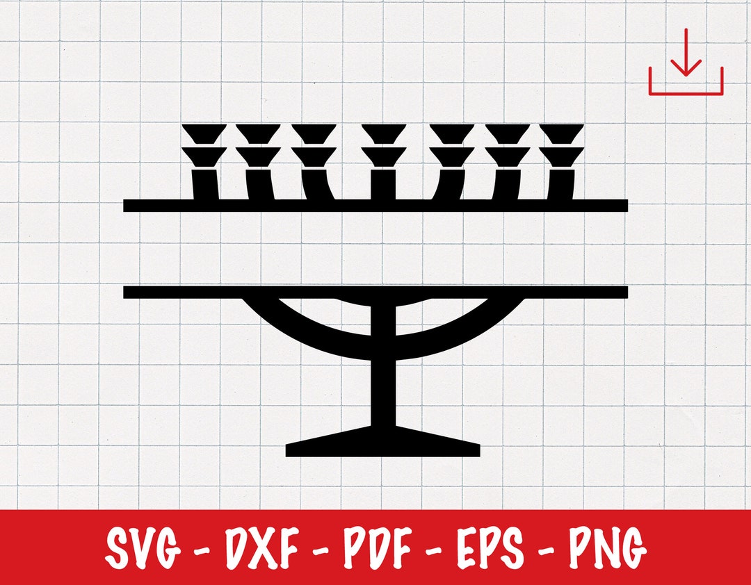 Hanukkah Svg, Menorah Cricut File, Jewish Clipart, Holiday Logo Decal ...
