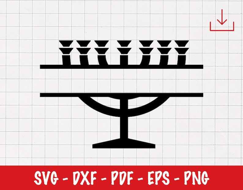Hanukkah Svg Menorah Cricut File Jewish Clipart Holiday - Etsy