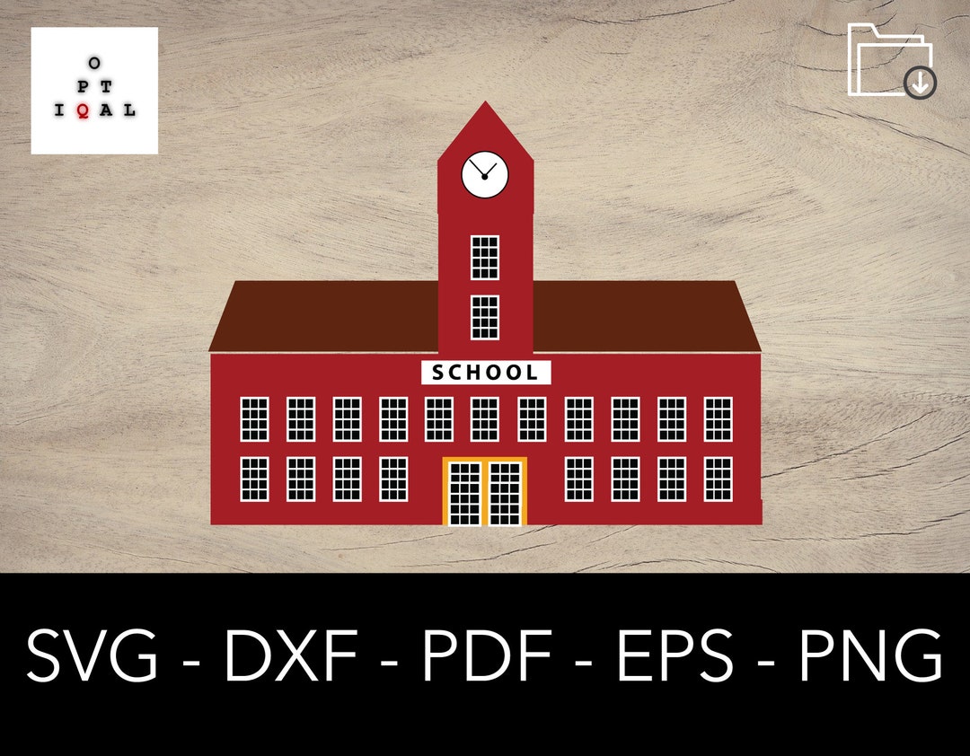School Building Svg, School Svg, Teacher Svg, Teaching Svg, Vector ...