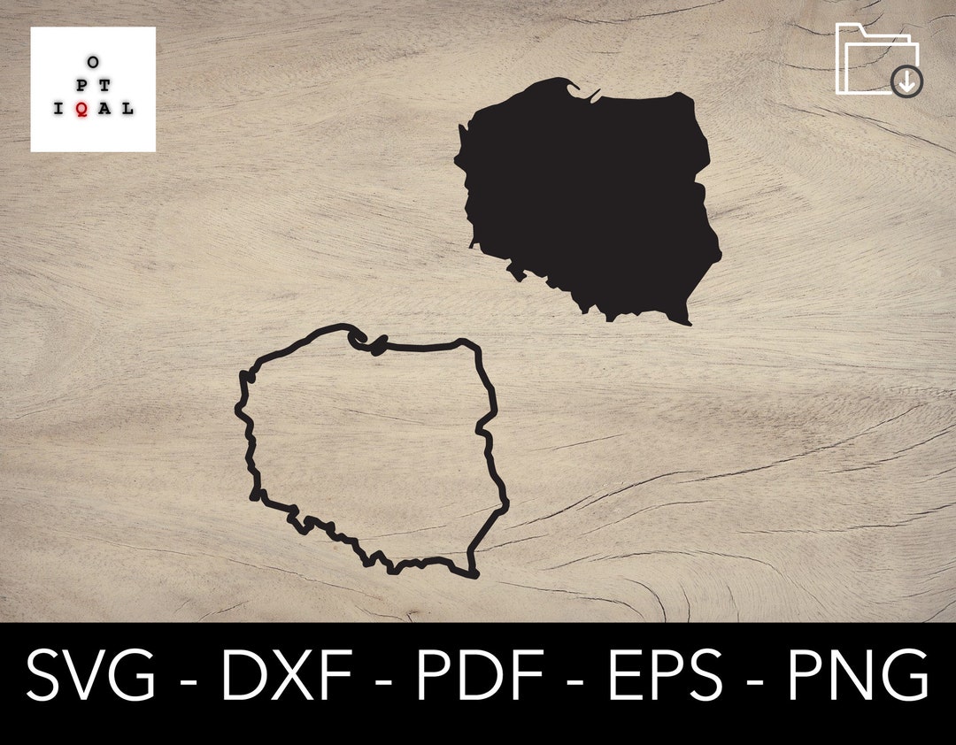 Poland Polish Flag Map Shape - Sticker, Vector, Decal, Logo, Clipart ...