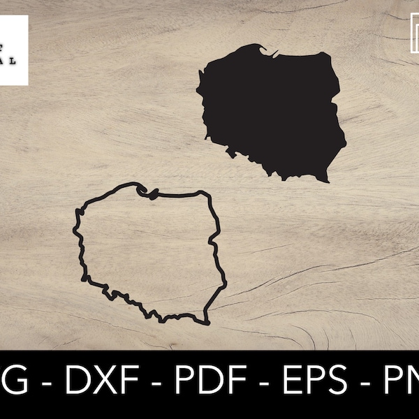 Poland Map Cut File - Etsy