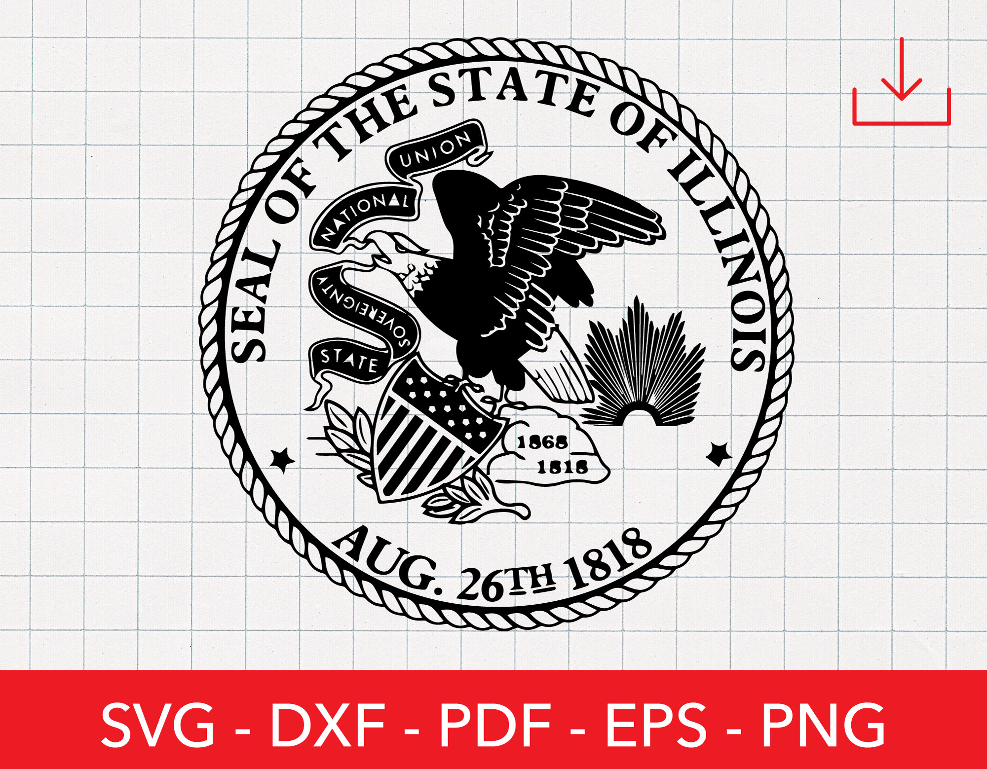 Printable State Of Illinois Seal