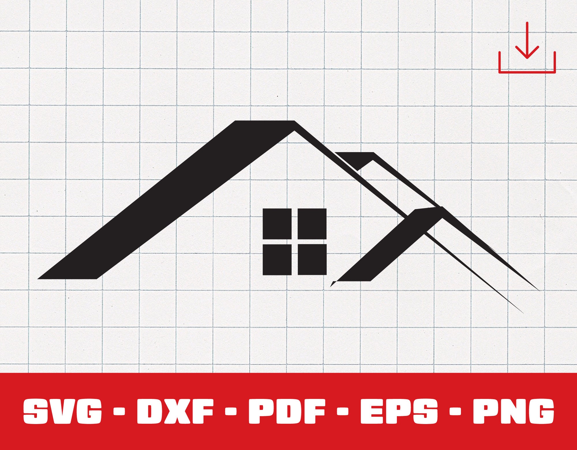 House Svg Roof Frame Vector Home Logo Real Estate Symbol - Etsy UK