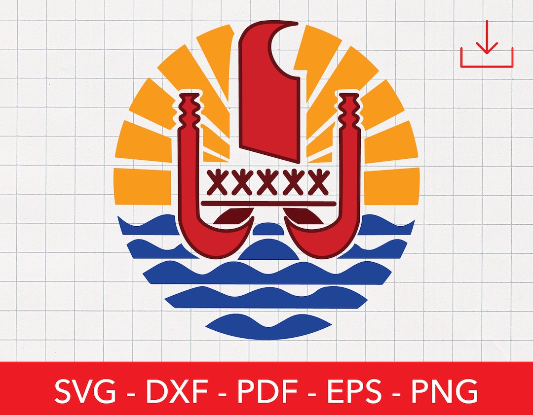French Polynesia Svg, French Polynesian Flag, Seal of French Polynesia ...