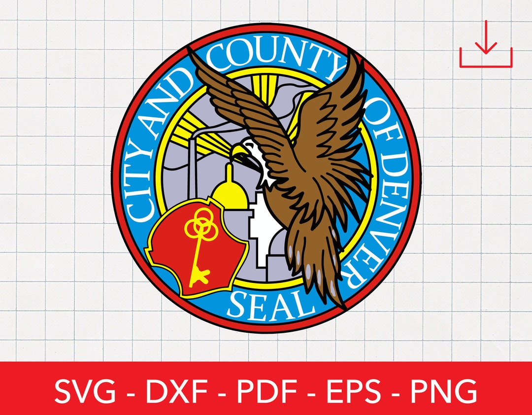 Denver Svg, Denver Flag Svg, Seal of Denver Svg, Crest, Badge, Emblem ...
