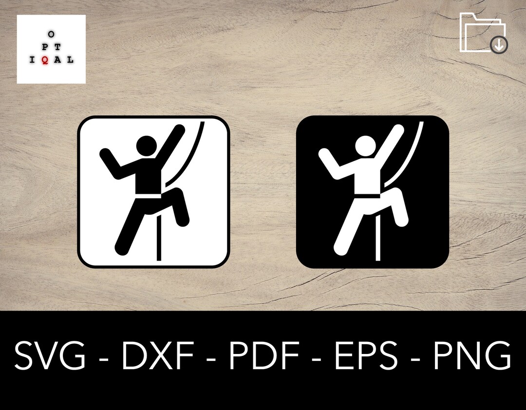 Mountain Climbing Signs SVG, Rock Climbing, Vector Shape - Sticker ...