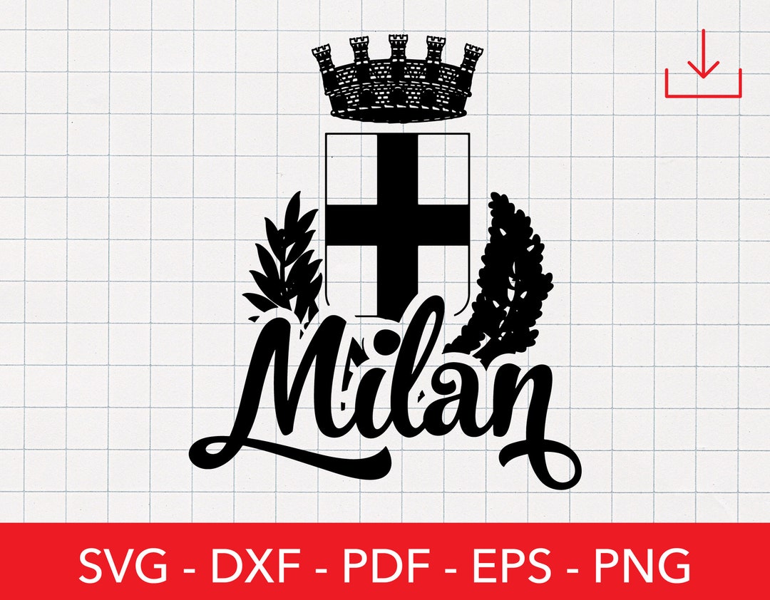 Milan Svg, Milan Flag Svg, Seal of Milan Svg, Coat of Arms, Crest ...