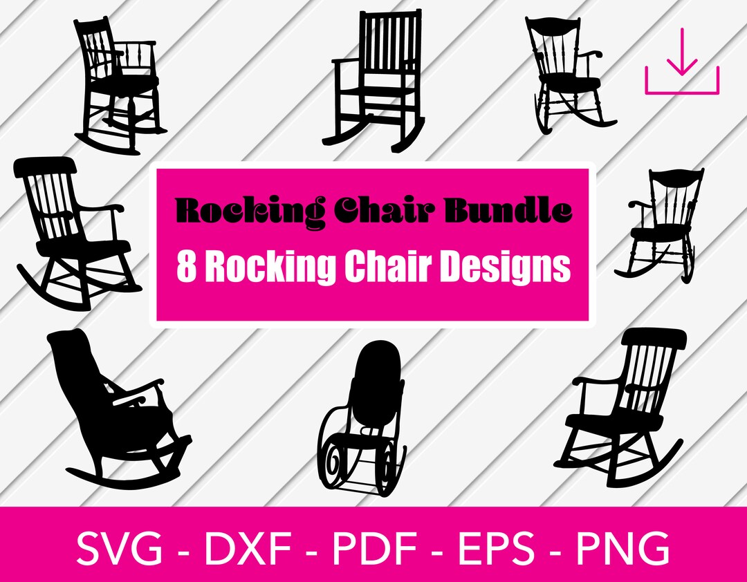 Rocking Chair Svg, Rocking Chair Vector, Rocking Chair Laser File ...