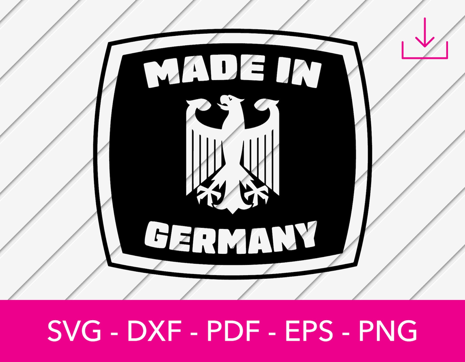 Made in Germany Svg German Svg Germany Svg German Eagle | Etsy