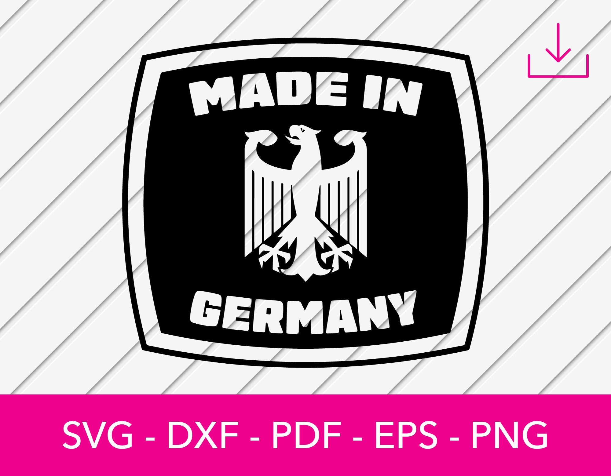 Made in Germany Svg German Svg Germany Svg German Eagle | Etsy