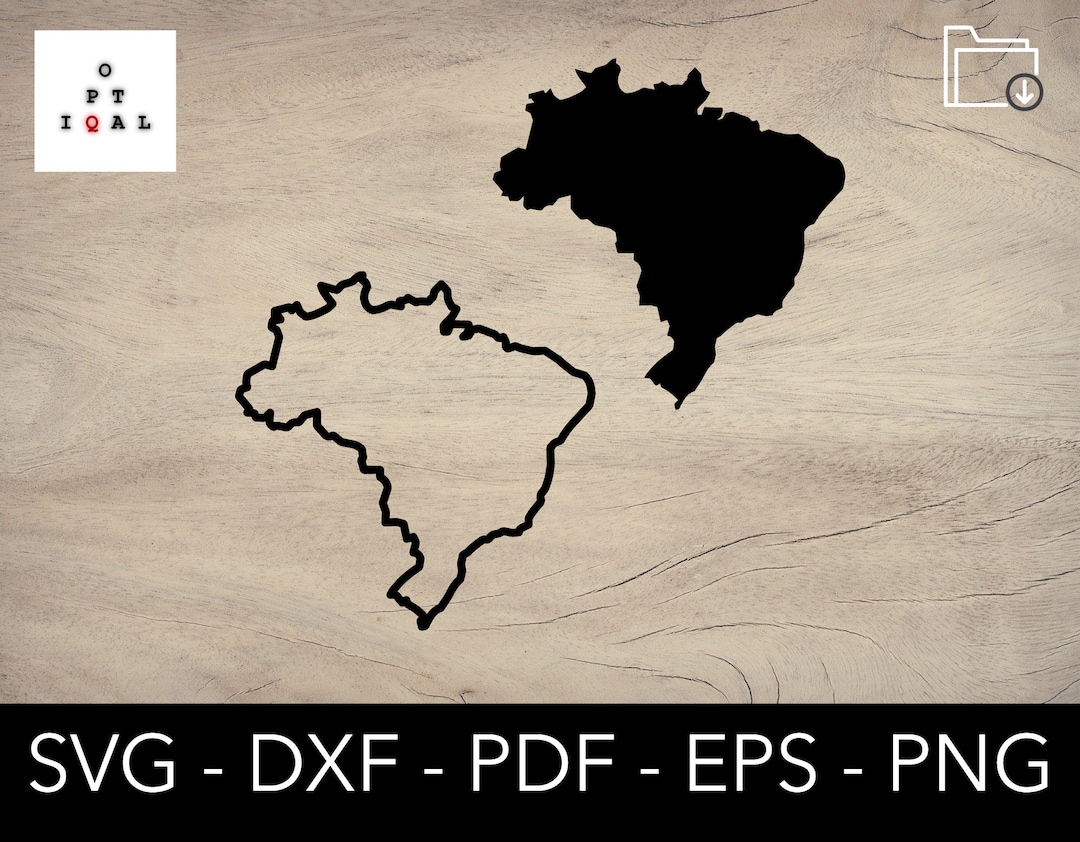 Brazil Svg, Brazil Map Svg, Brazilian Svg, South America Svg - Sticker ...