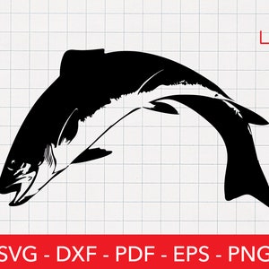 Trout Svg, Bass Logo, Fish Outline Vector, Fly Fishing Clipart, Cricut ...