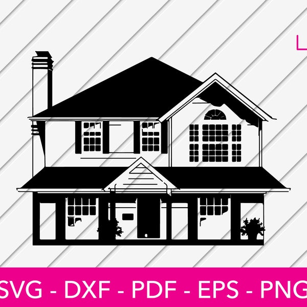 House Roof Frame Svg - Etsy