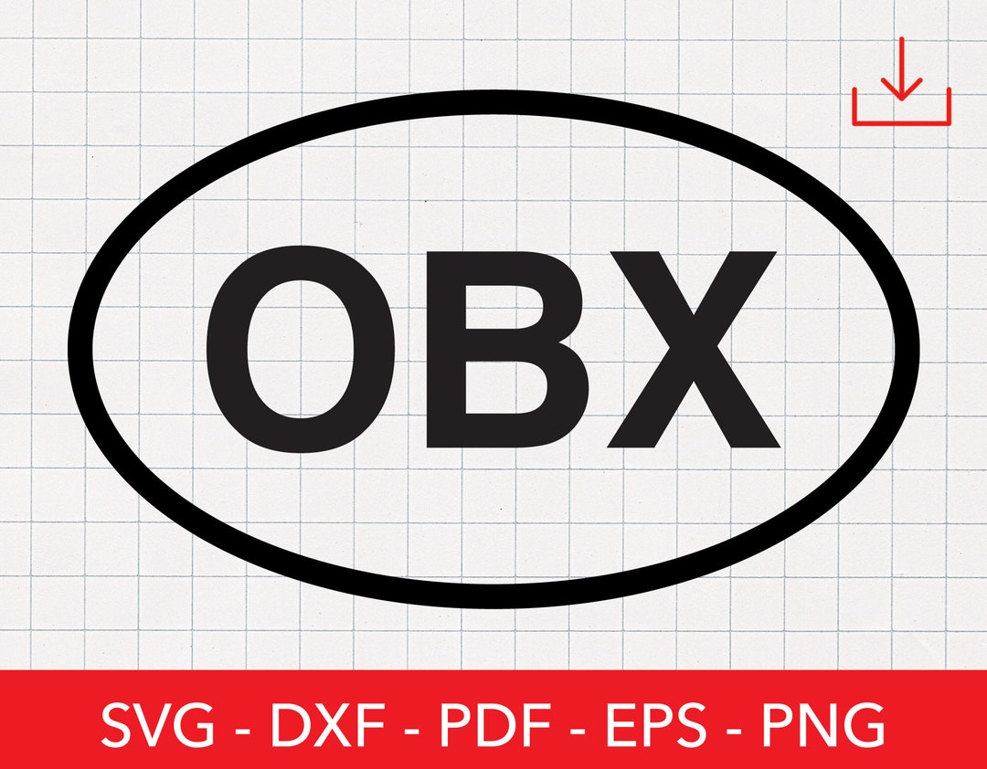 OBX Svg, Outer Banks Png, North Carolina Clipart, Shirt Design, Logo ...