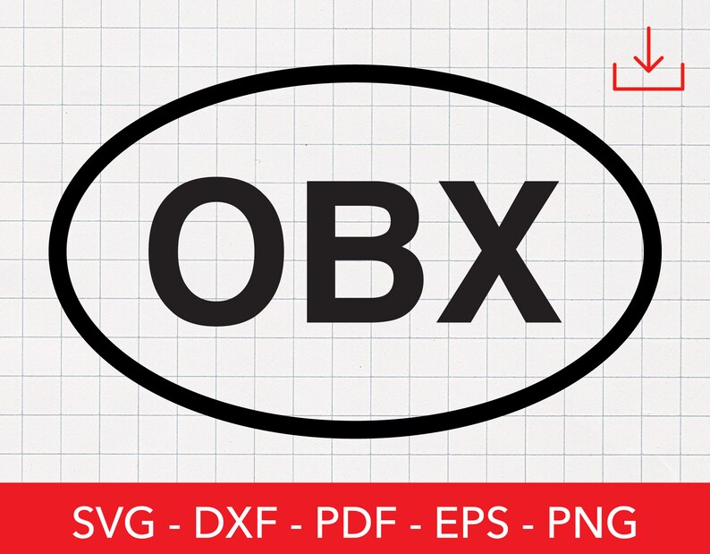 OBX Svg Outer Banks Png North Carolina Clipart Shirt - Etsy